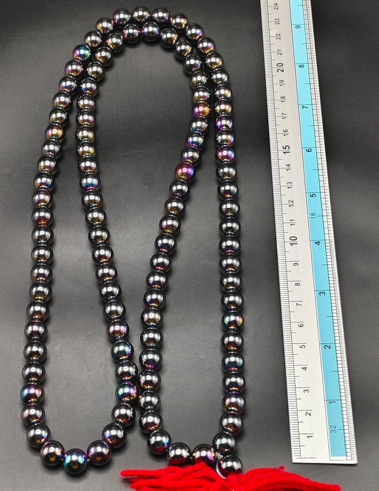 Charming Rainbow Leklai LP Toh Holy Collection Beads Necklace Thai ...