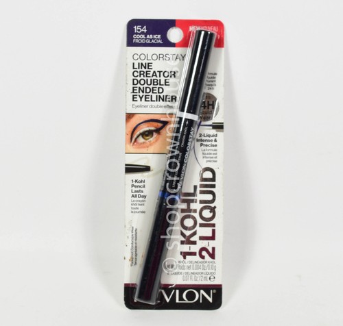 Revlon ColorStay Line Creator Double Ended Eyeliner #154 COOL AS ICE ...