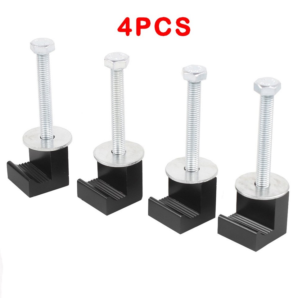 4pc Durable Tool Box Mounting Clamps with J Hooks Fits Pickup Truck ...