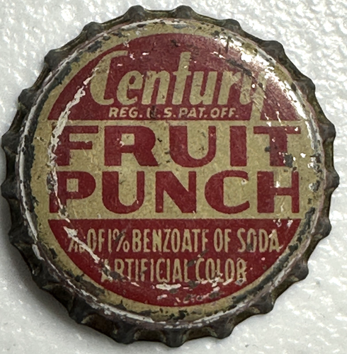 Vintage Century Fruit Punch Cork Soda Bottle Cap | eBay