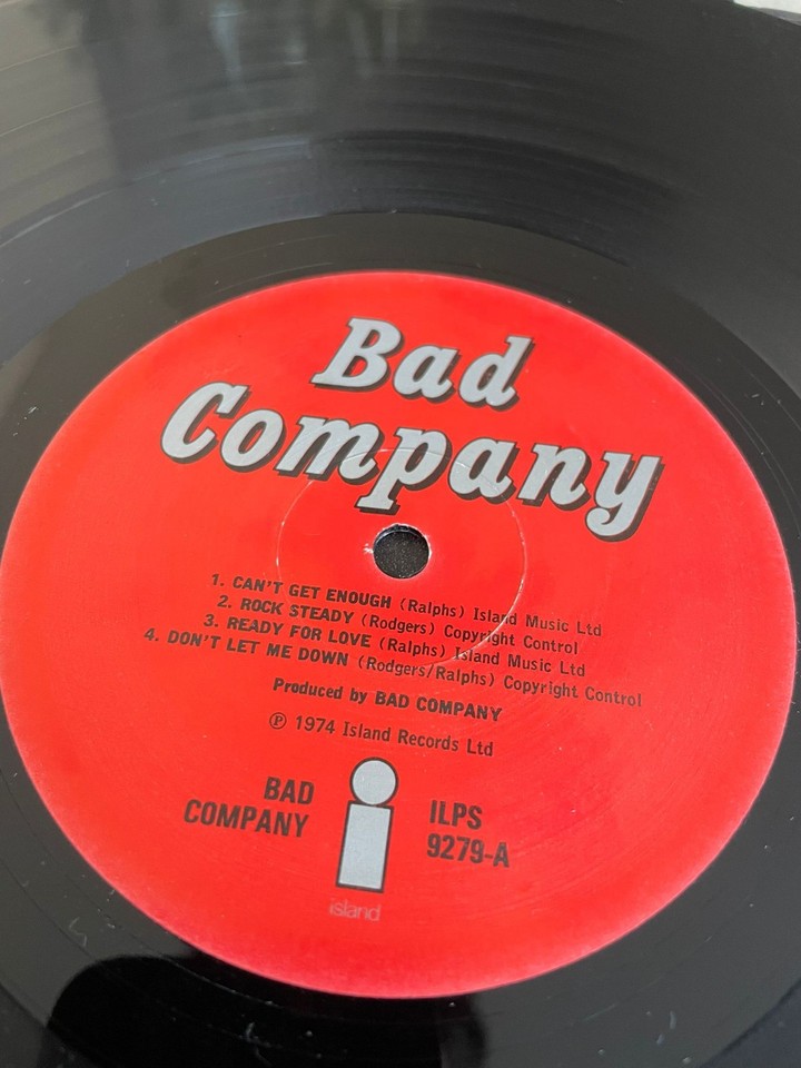 BAD COMPANY - BAD & CO 1st UK Press A1/B1 Island 1974 LP EX | eBay UK