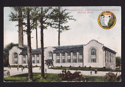 1909 AYPE exposition Machinery Hall Bldg.Seattle Washington postcard | eBay