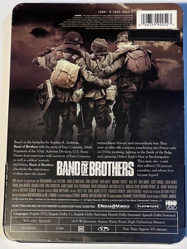 BAND OF BROTHERS The Complete Series HBO Tin Box 6 Disc Set DVD Plus 2 ...