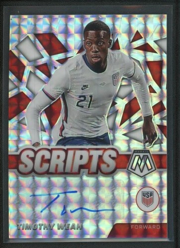 2021-22 TIMOTHY WEAH AUTO PANINI MOSAIC FIFA ROAD TO WORLD CUP SILVER ...