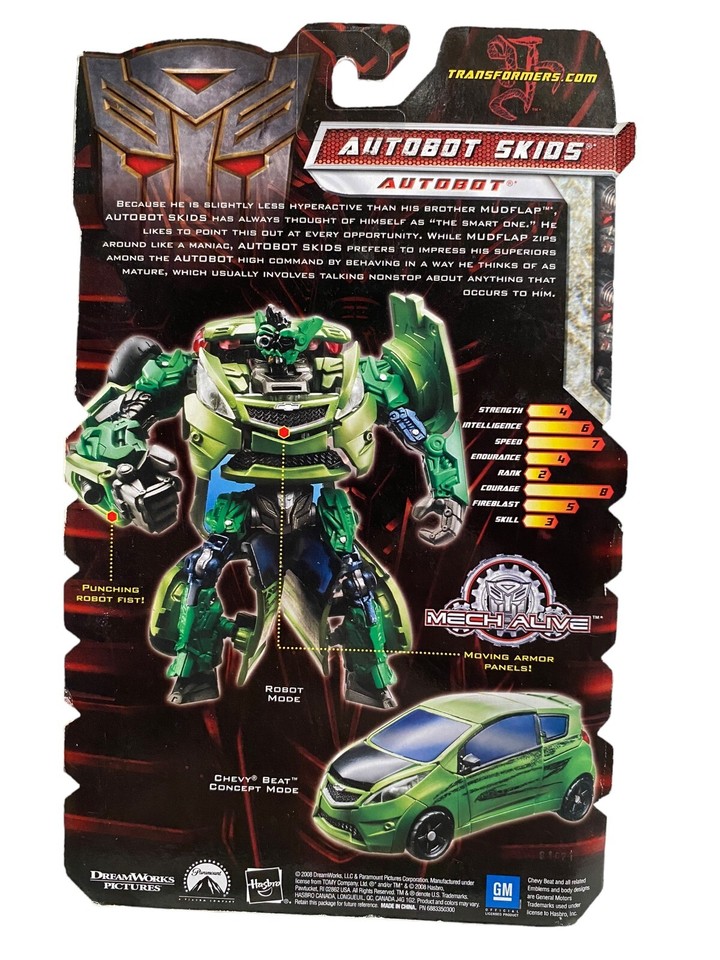 Transformers Revenge of the Fallen Deluxe Autobot Skids Action Figure ...