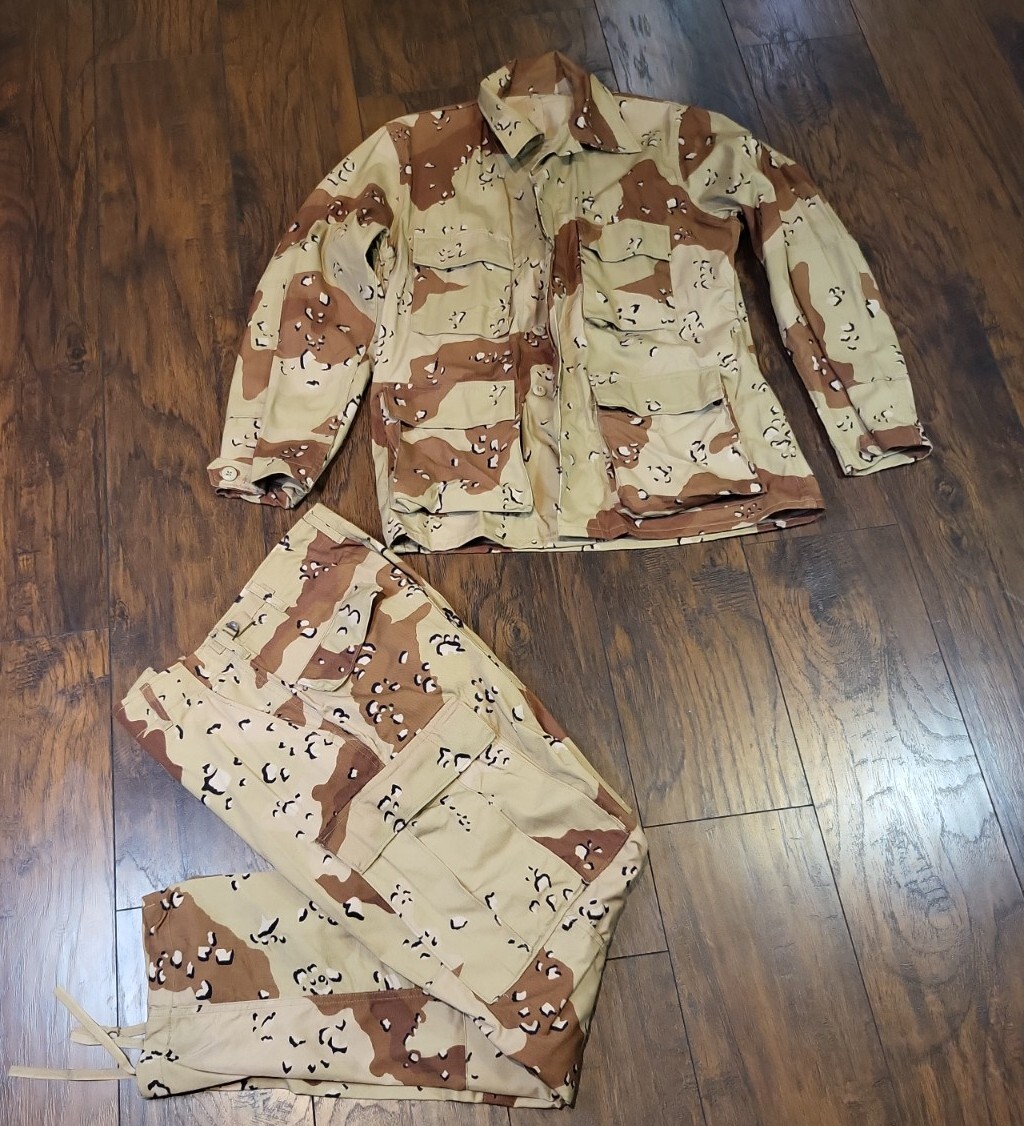 Vintage Military Issue Fatigues Set:Camo Gen Gear-Com… - Gem