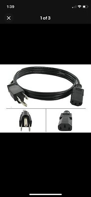 AC Power Cord For Original Fat PS3 Wall Plug For PlayStation 3 Mint | eBay