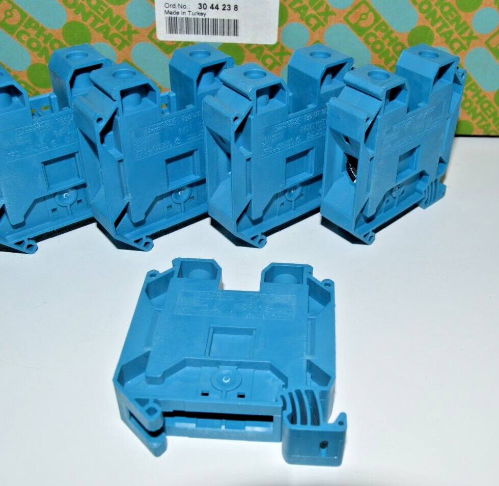 5 (Five) Phoenix Contact UT 35 UT35 BU DIN Rail Terminal Blocks Brand ...