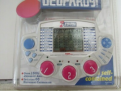 Jeopardy Deluxe Edition electronic hand held game Tiger Hasbro | eBay