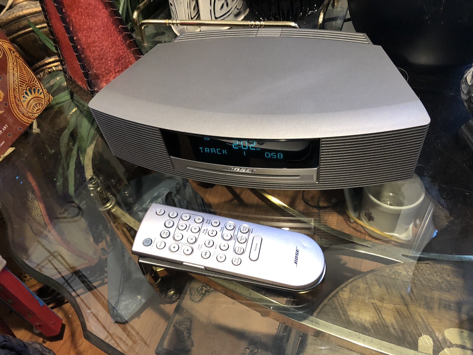 Bose Wave Music System Titanium Silver Series Il W/ Backlight Remote ...