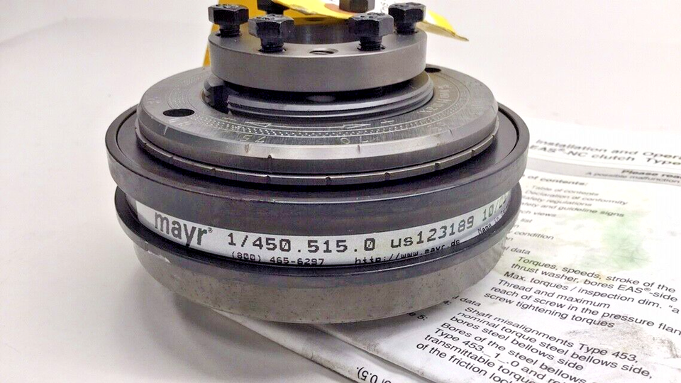 Mayr 1/450.515.0 Clutch Coupling Torque Limiting 1-450-515-0/14505150 ...