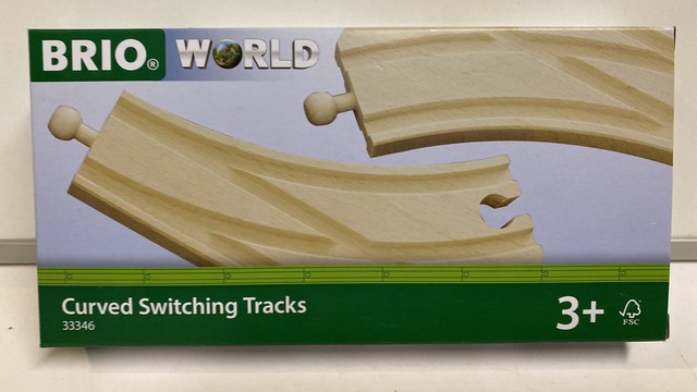 BRIO Two Curved Switching Tracks 33346 Complete for sale online | eBay