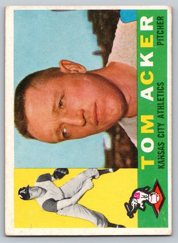 1960 Topps #274 Tom Acker Kansas City Athletics | eBay