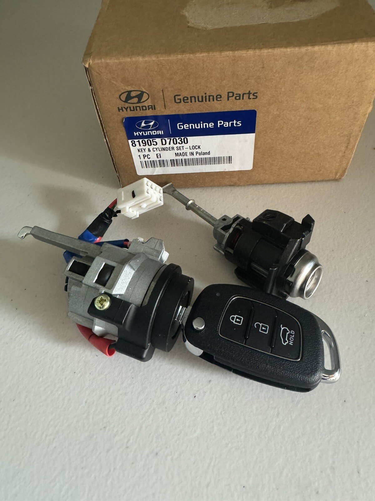 Genuine Hyundai Tucson Ignition Barrel and Key Set 81905D7030 2015-2021 ...
