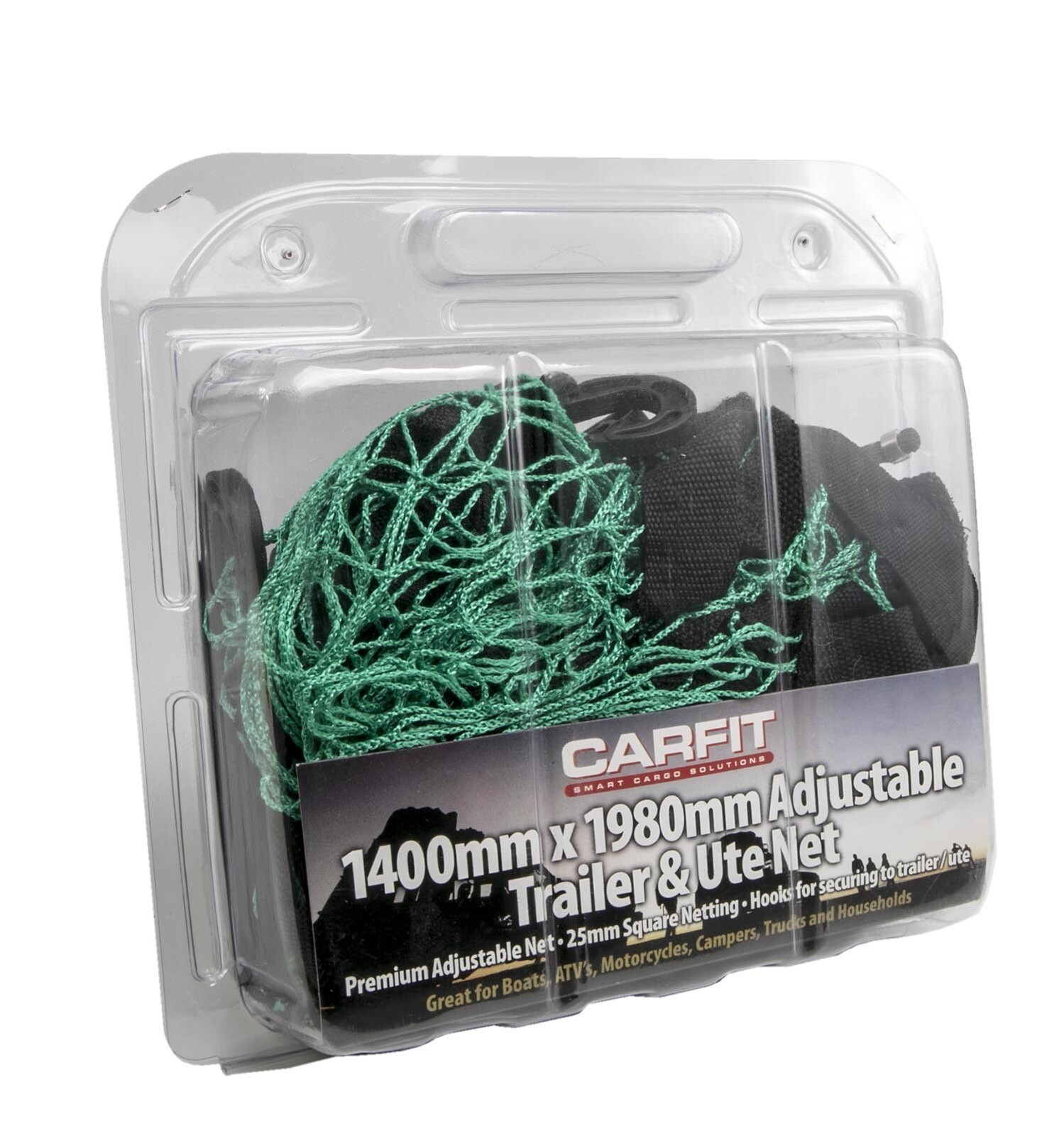 Carfit Adjustable Trailer Ute Net Trailer Nets Covers Tiedowns Strap ...