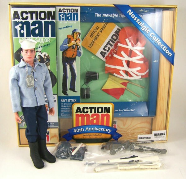 Action Man 40th Anniversary Navy Attack Set (includes Figure) 12" RARE ...
