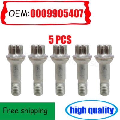 5Pcs For Benz ML350 S500 GLK350 S550 CL500 GL450 Wheel Lug Bolts Nuts ...