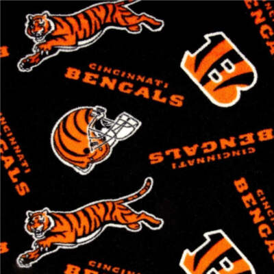 Cincinnati Bengals NFL AFC North Fleece Fabric | eBay