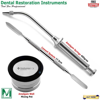 Dental Restorative Filling Instruments Amalgam Carrier Mixing Cement ...