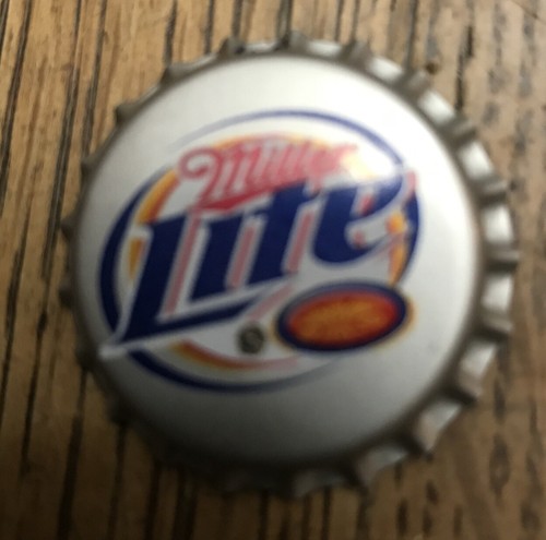 Vtg Miller Lite Beer Cap Promotional Light-Up Pin Vest **Not working ...