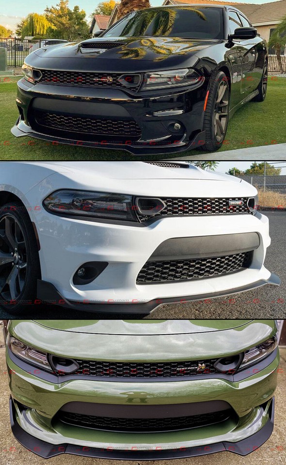 For 2015-23 Dodge Charger SRT Hellcat Scat Pack Matte Black Front ...