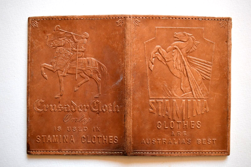 STAMINA CLOTHES *EMBOSSED LEATHER WALLET* HTF | eBay Australia