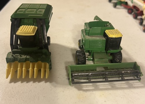 ERTL 1/80 JOHN DEERE 4 ROW COTTON PICKER & JD TITAN ll COMBINE W/GRAIN ...