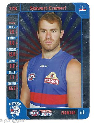2015 Teamcoach SILVER (178) Stewart CRAMERI Western Bulldogs | eBay