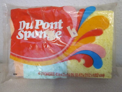 NOS Sealed DuPont Pure Cellulose 4 1/2 x3x5/8" 4 Pack Various Colors ...