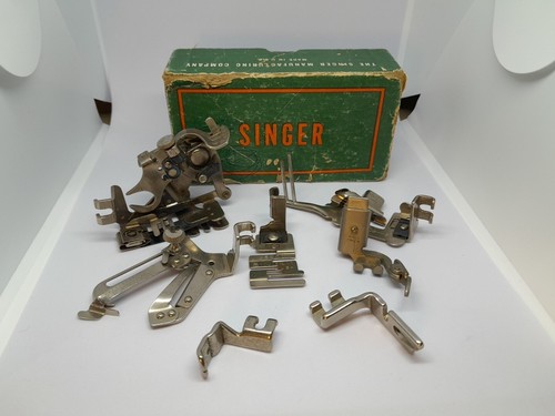 Vintage Singer Sewing Machine 7 Pc. Attachments | eBay
