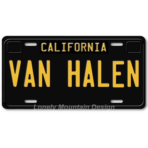 In Memory of Eddie Van Halen California FLAT Aluminum Novelty Auto ...