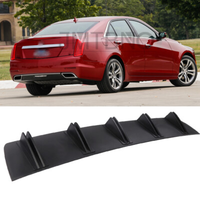 For Cadillac CTS XTS ATS CT4 CT5 Rear Diffuser Fins Bumper Lip Splitter ...