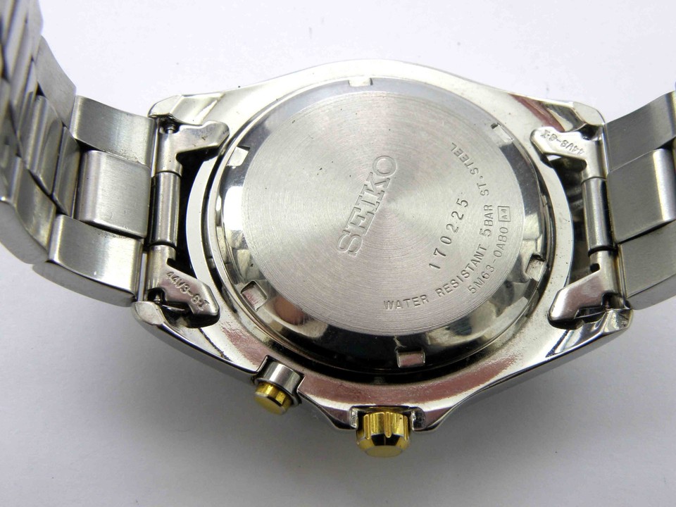 Gents Seiko Kinetic Watch 5M63-0AB0 - 100m | eBay UK