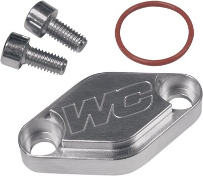 Works Connection Silver Billet Aluminum Block Off Plate (31-357) | eBay