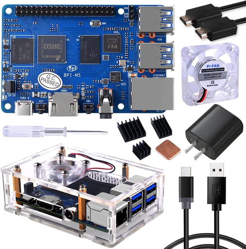 Banana Pi BPI-M5 Amlogic S905X3 Single Board Computer with Banana Pi M5 ...