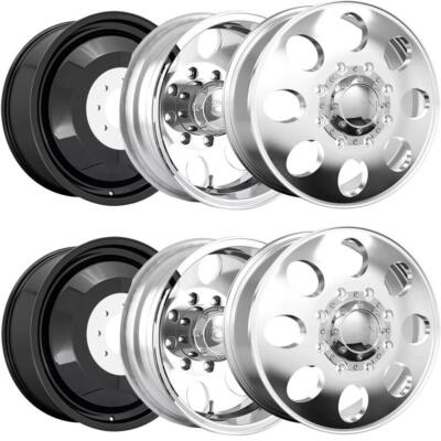 (Set-6) Ion 167 Dually 20x8.25 8x200 115mm Polished Wheels Rims 20 Inch ...