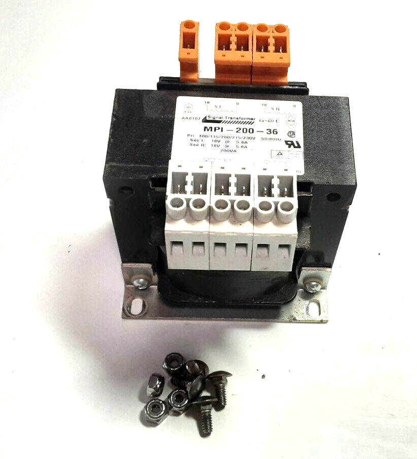 Signal Transformer MPI-300-36, 100V 115V 200V 215V 230V Mounting Plate ...
