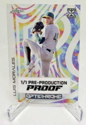 2023 Leaf OptiChrome RAINBOW Luis Morales XRC 1/1 Pre-Production PROOF ...