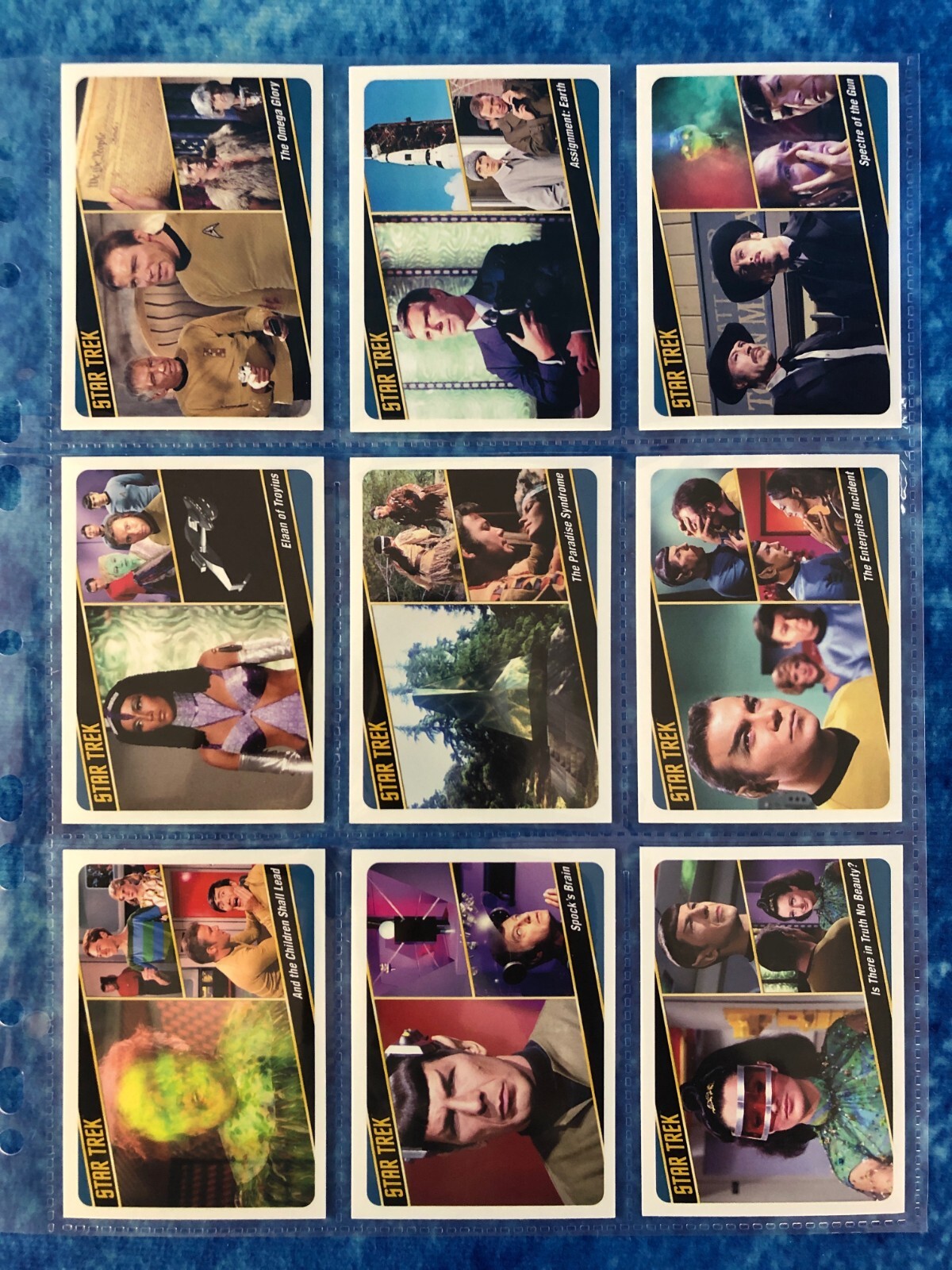 Star Trek TOS: The Captain's Collection complete trading card base set ...