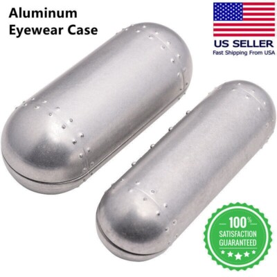 Aluminum Sunglasses Hard Case cylindrical Eyewear Shell for Pilot ...