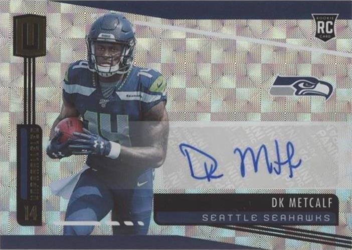 2019 Panini Unparalleled - Rookie DK Metcalf #249 Hyper Signatures /10 ...