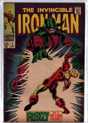 INVINCIBLE IRON MAN #5 Frenzy in a Far Flung Future (1968) Marvel F/VF ...