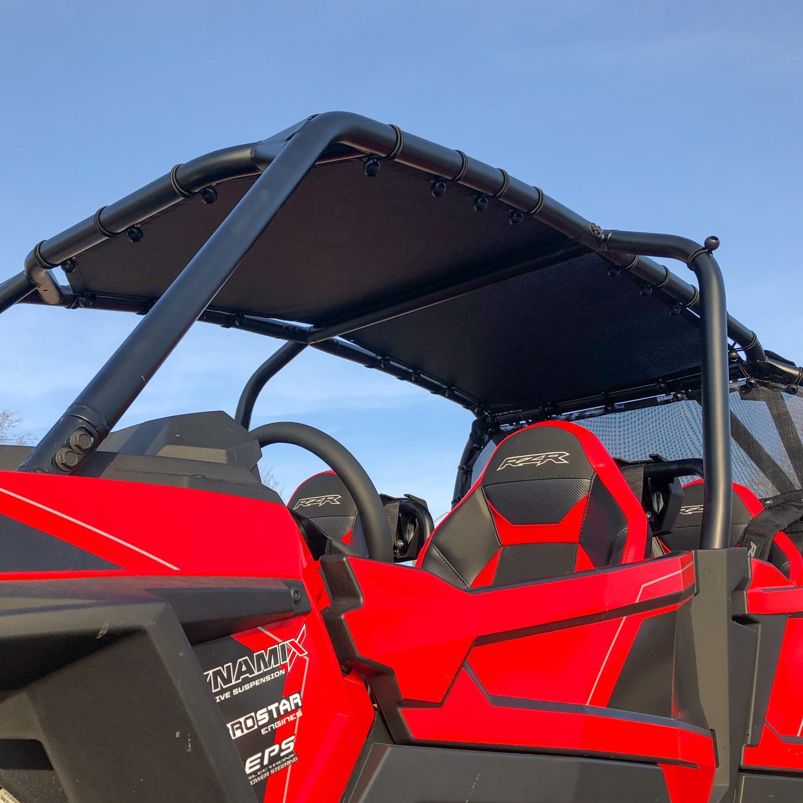 Polaris RZR /XP 1000 4 door UTV Tactical USA Flag Mesh Roof, Dust ...