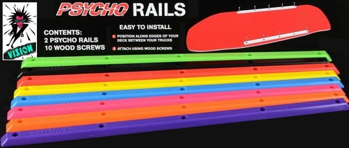 VISION PSYCHO RAILS - SKATEBOARD RAILS - 14.5" - PURPLE | eBay