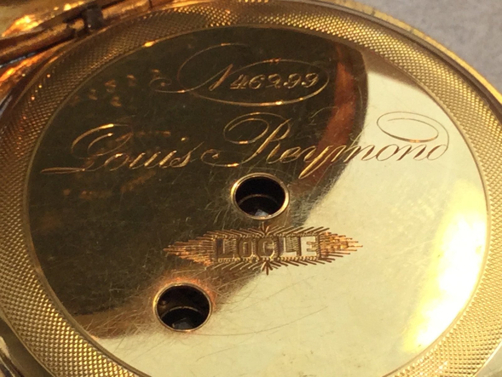 Antique 1800s Louis Reymond Locle 18k Yellow Gold Swiss Pocket Watch | eBay