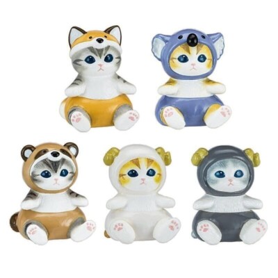 EIKOH Mofusand Cat Prize Figure Vol 4 Sheep Koala Fox Raccoon dog Set ...