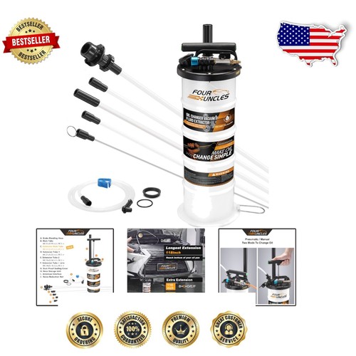Effortless 6.5L Fluid Extractor for Oil Changes & Brake Fluid Removal ...