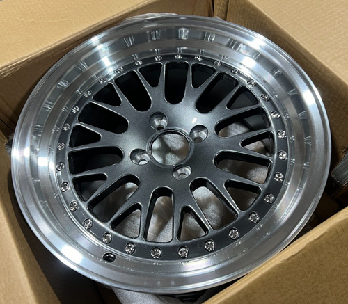 (QTY 1) Circuit Performance CP21 Gunmetal Mesh Wheel Rim 16x8 4x100 ...