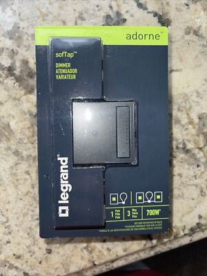 Legrand Adorne Dimmer SofTap 700w S1/S3 Model ADTP703TUG4 Magnesium In ...