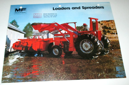 Massey Ferguson MF 246 236 216 Loader 110 130 160 205 Spreader Brochure ...